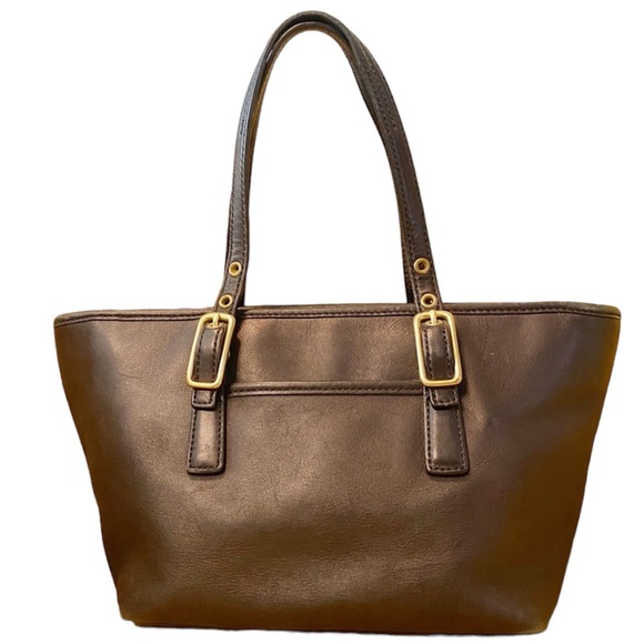 Coach | Bags | Vintage Coach 9846 Mini Market Tote Mahogany Chocolate ...